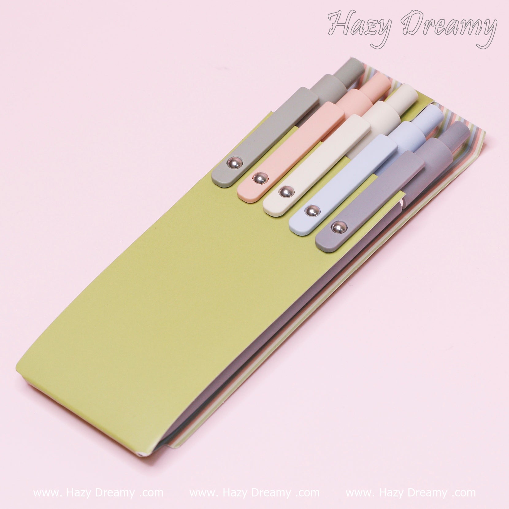 hazy-dreamy-pastel-ballpoint-pens-smooth-writing-stationery-set-perfect ...